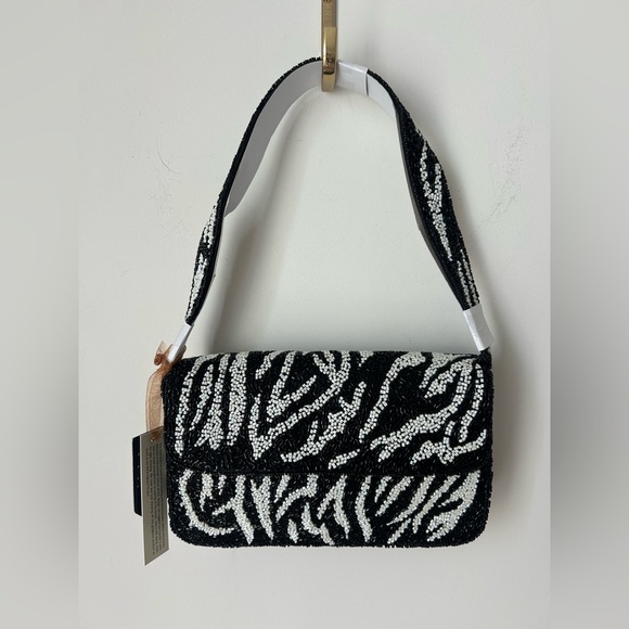 Bags | Viral Beaded Zebra Shoulder Bag | Poshmark